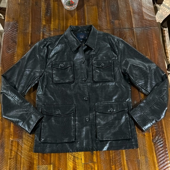 Marc Asher New York | Jackets & Coats | Marc Asher Mens L Black Vegan ...